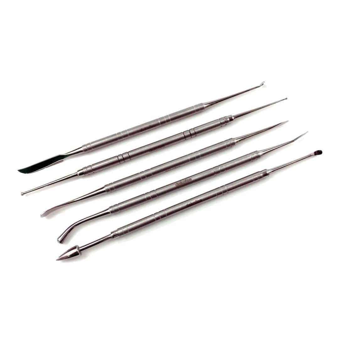 5 stainless steel modeling tools for cake design